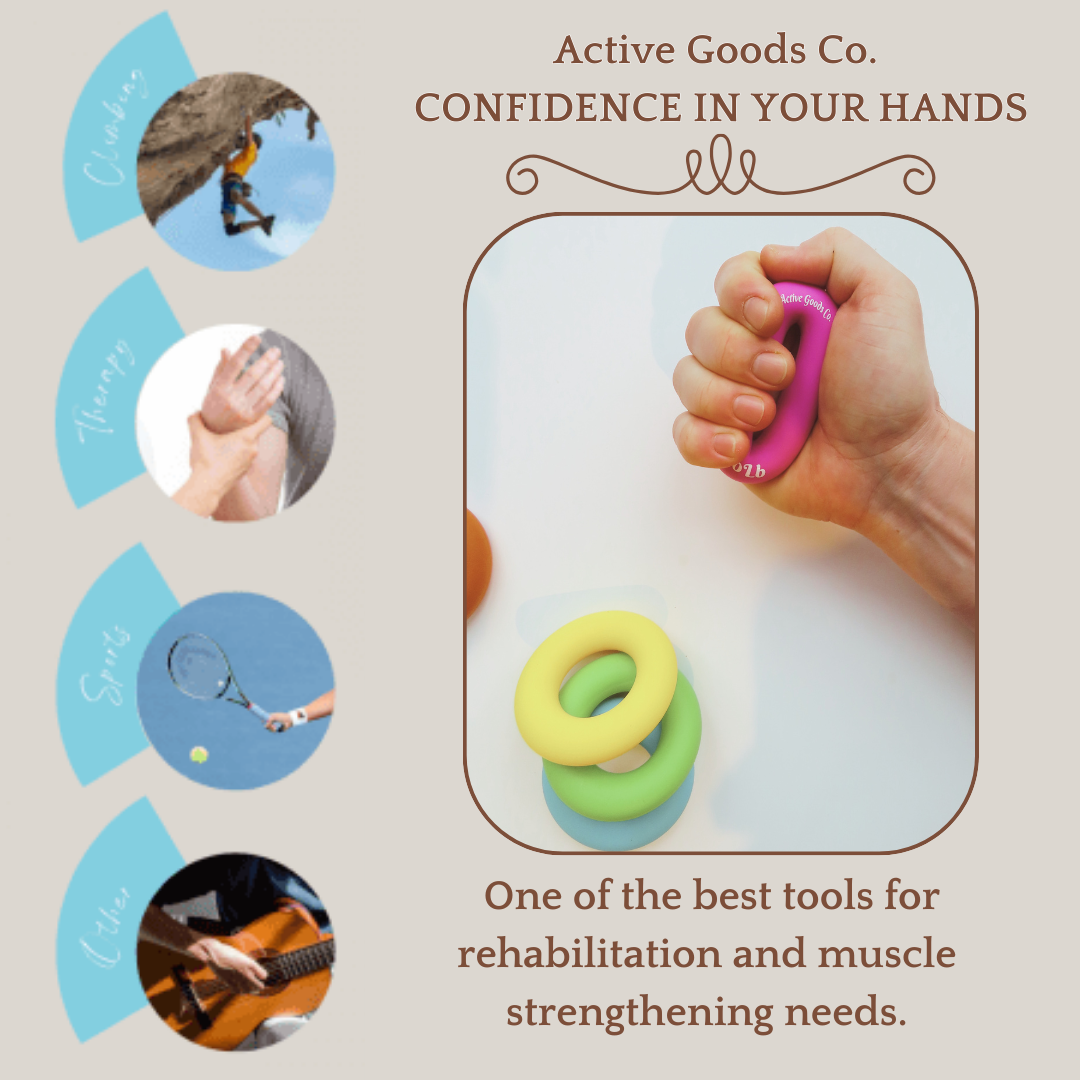 Hand & Forearm Exerciser 120Lb, 3.5in - Active Goods Co.